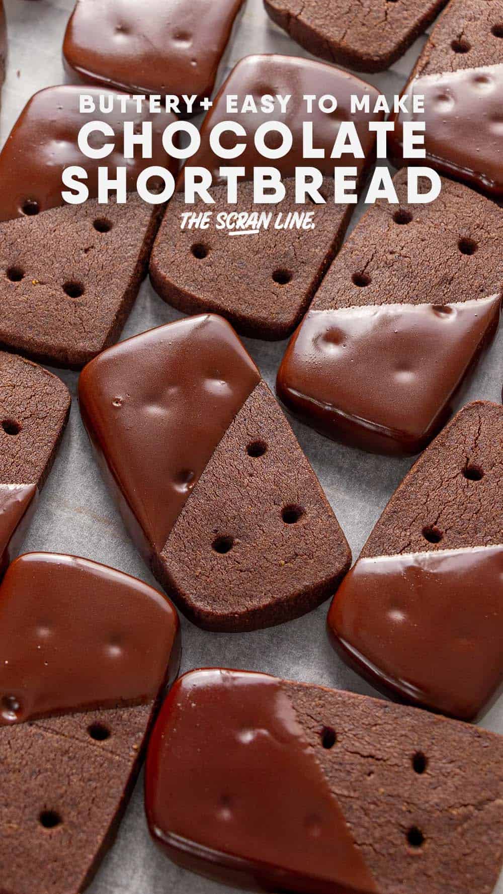 30 Minute Chocolate Shortbread Recipe - The Scranline