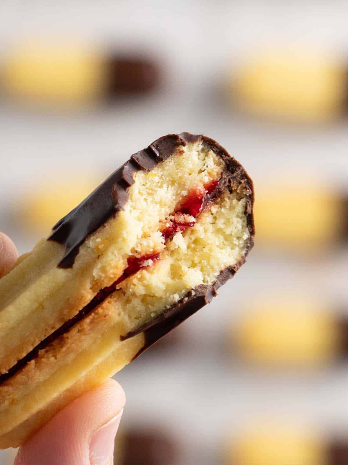 Piped Butter Cookies with Raspberry Jam (Viennese Whirls) - The Scranline